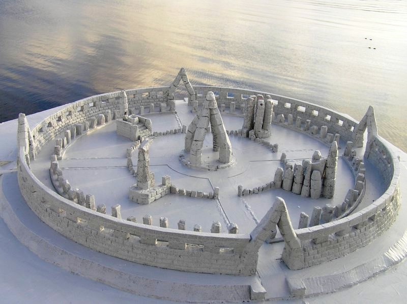 Tree Pose at the Arctic Henge