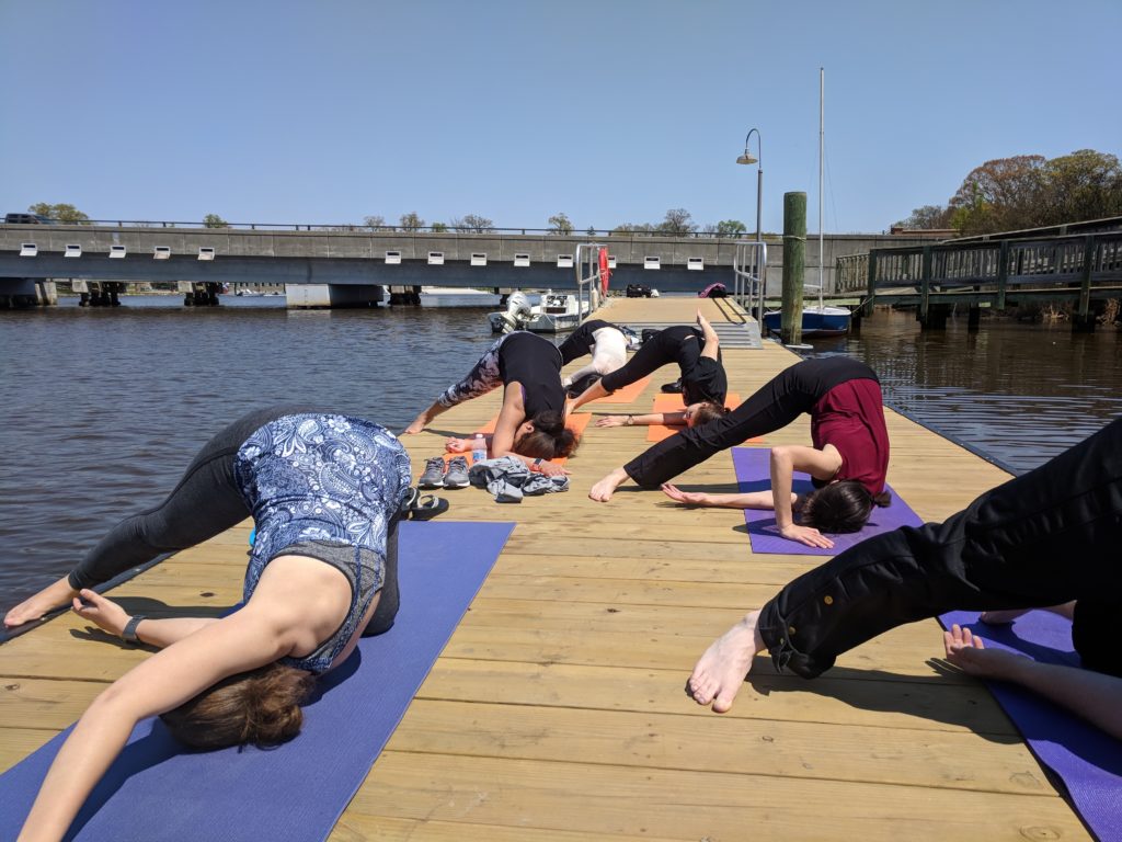 Yoga At SJC: On the Floating Dock